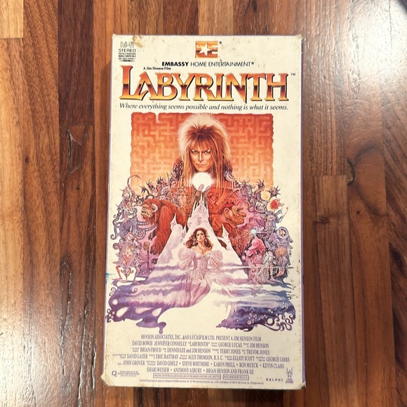 Jim Henson Film | Media | Labyrinth Vhs Tape 986 | Poshmark